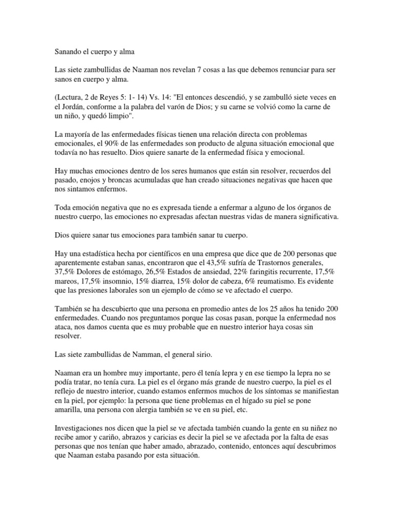 2 de Reyes 5 - Naamán El Leproso PDF | PDF | Profeta | Dios