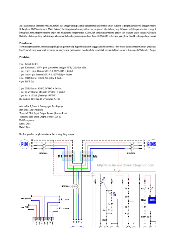 Rangkaian Panel AMF ATS | PDF