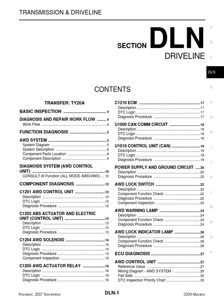 DLN PDF | PDF | Four Wheel Drive | Transmission (Mechanics)