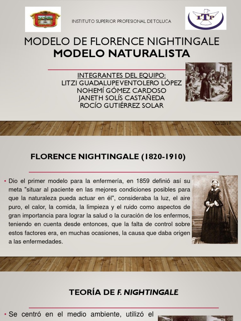 Modelo Naturalista de Florence Nightingale | Enfermería | Ciencias de ...