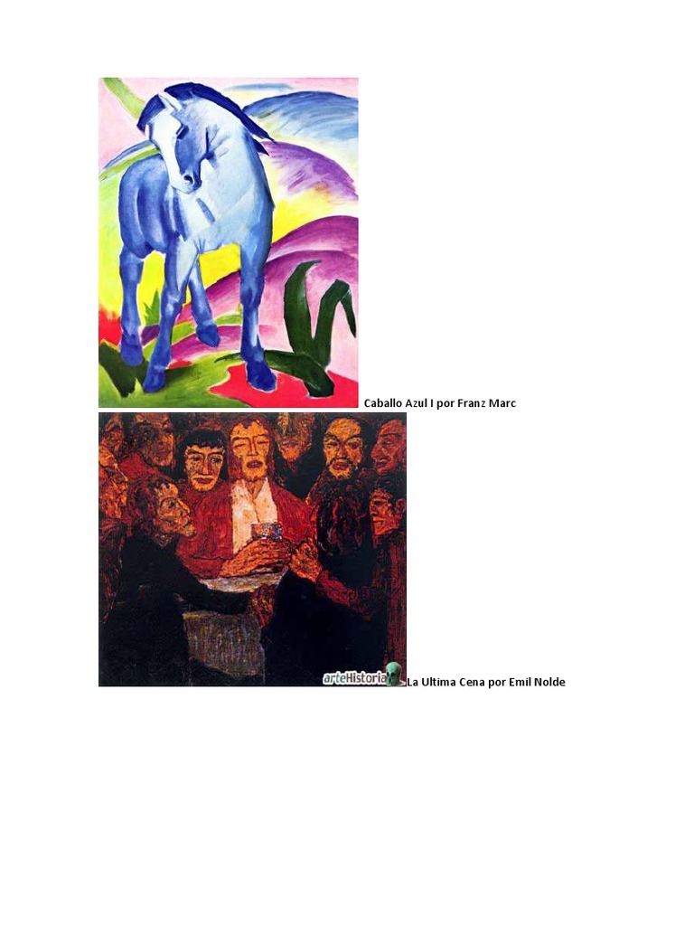 Caballo Azul I Por Franz Marc | PDF
