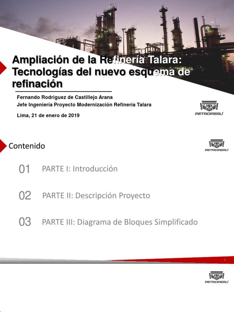 Presentacion PMRT | PDF | Refinería de petróleo | Gasolina
