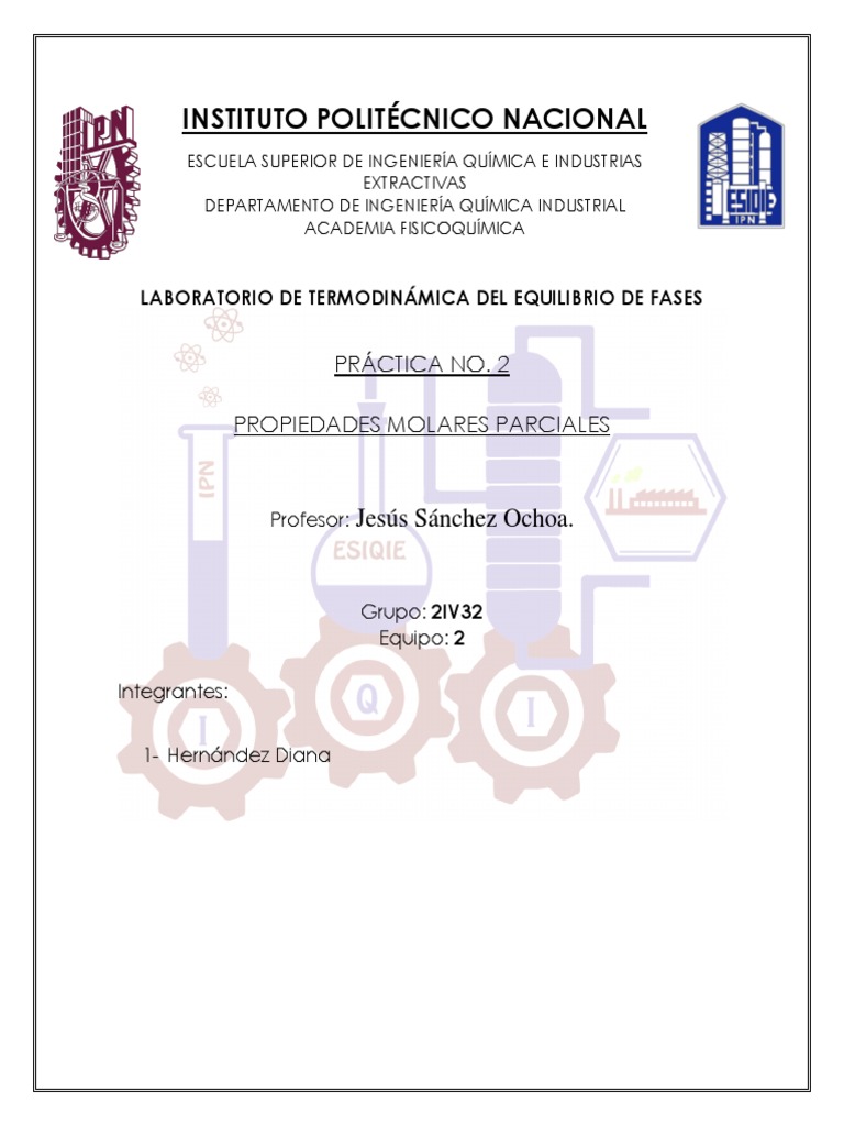 Practica 2 Termo Final | PDF | Concentración | Densidad