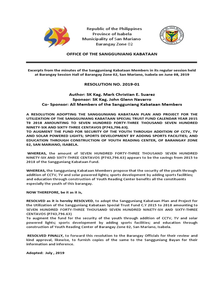 Office of The Sangguniang Kabataan | PDF | Philippines | Government