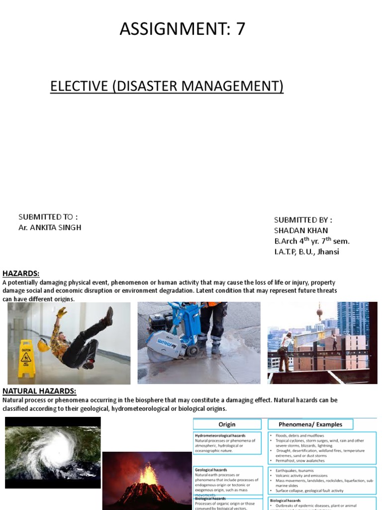 Assignment 7 | PDF | Hazards | Natural Disasters