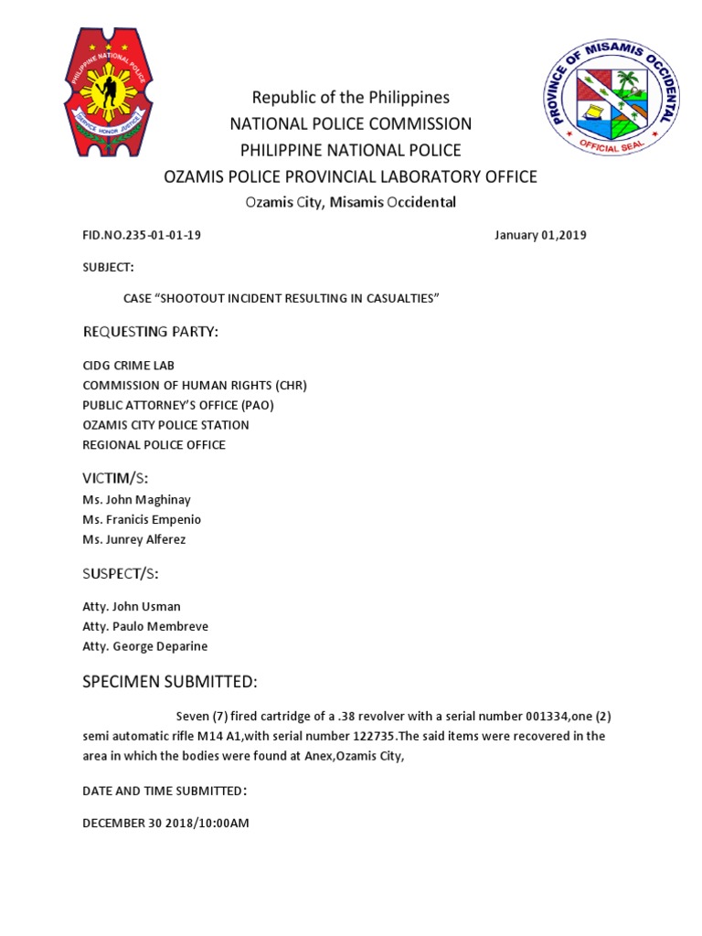 Republic of The Philippines National Police Commission Philippine ...