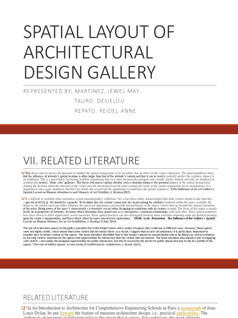 Art Gallery Spatial Design Insights | PDF | Museum | Art Museum
