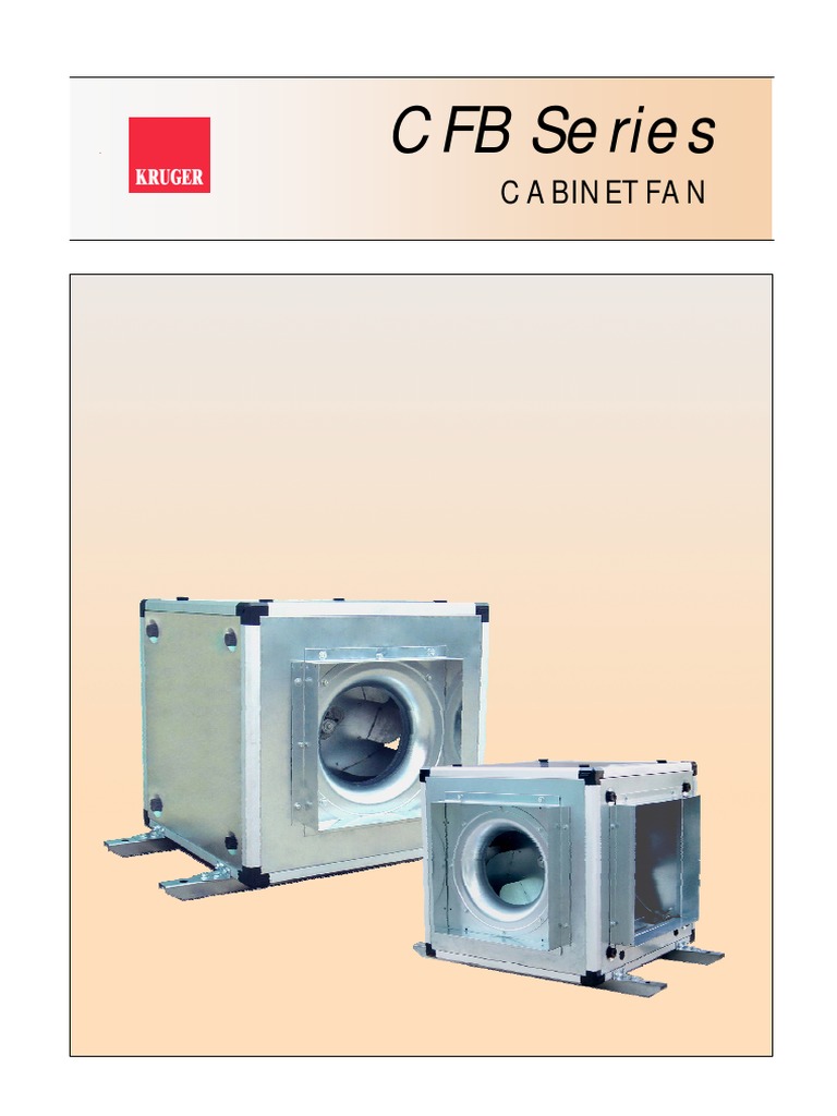 CFB Series Cabinet Fans: Technical Specifications and Performance Data ...