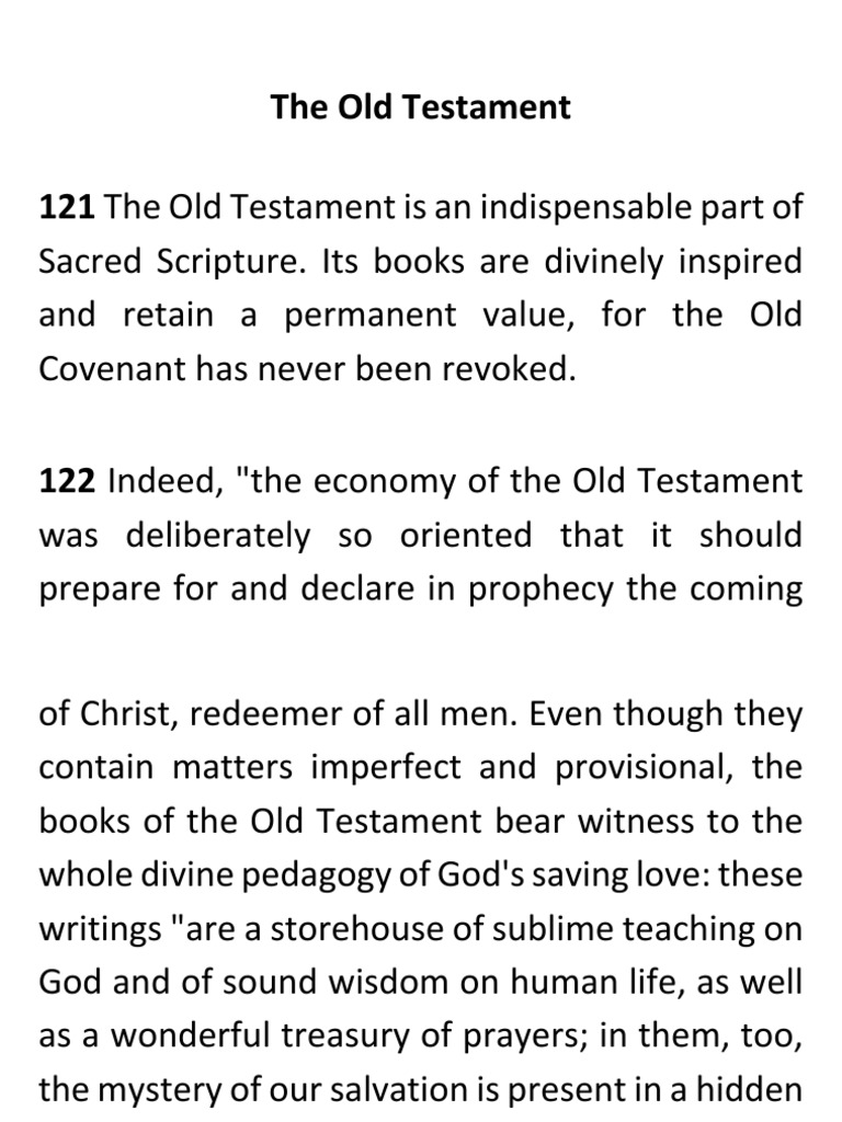 Importance of the Old Testament | PDF