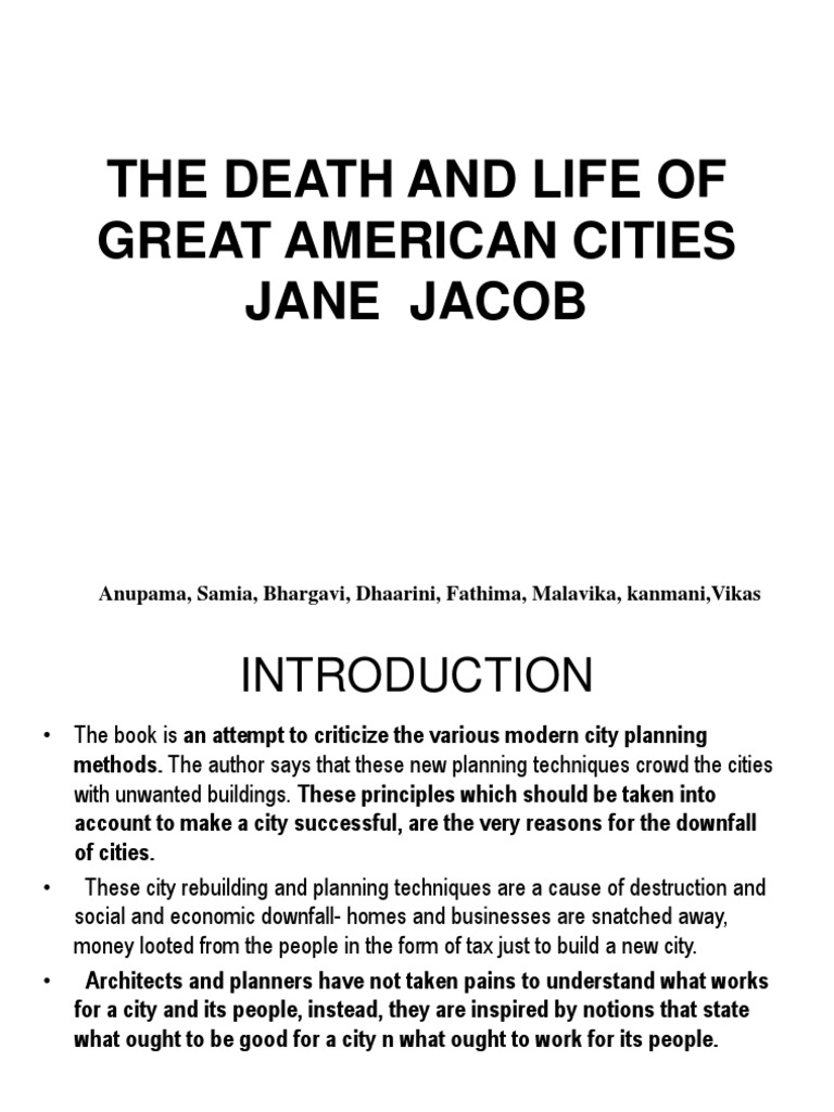 The Death and Life of Great American Cities | PDF | Complexity | Slum