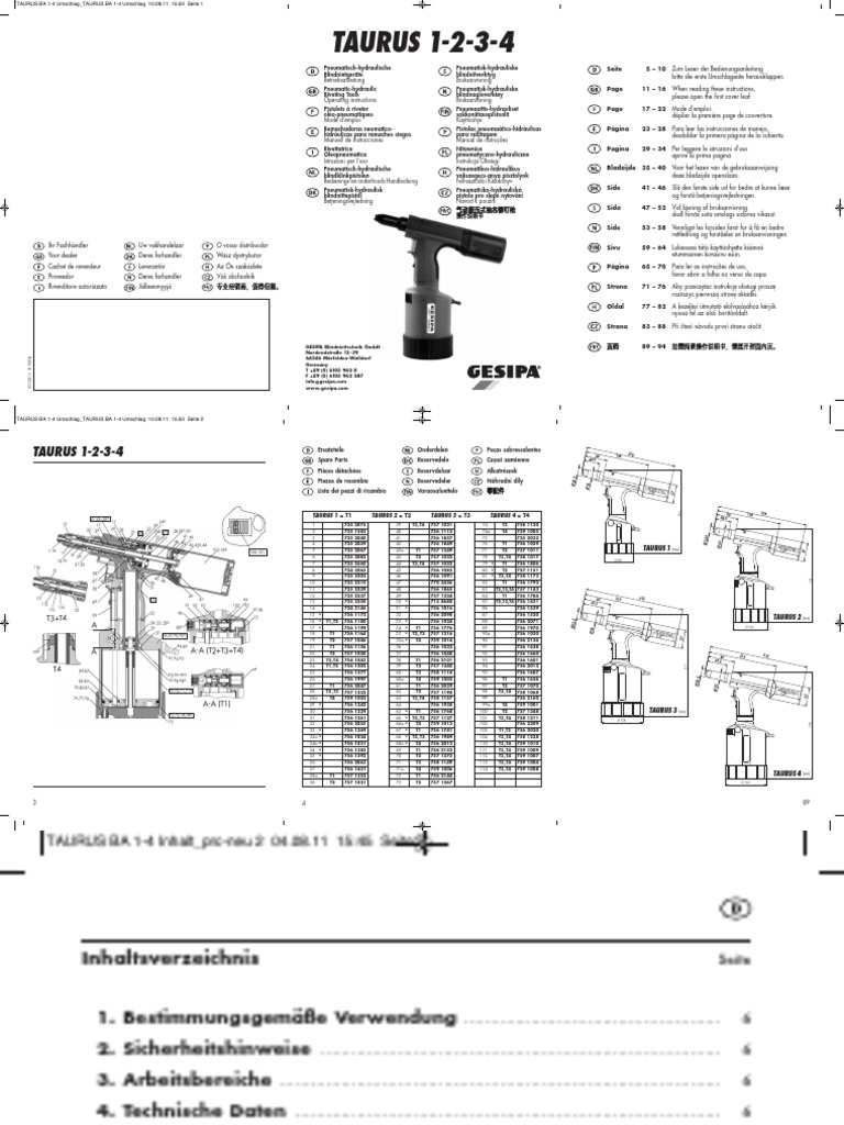 Taurus 1-4 Manual | PDF