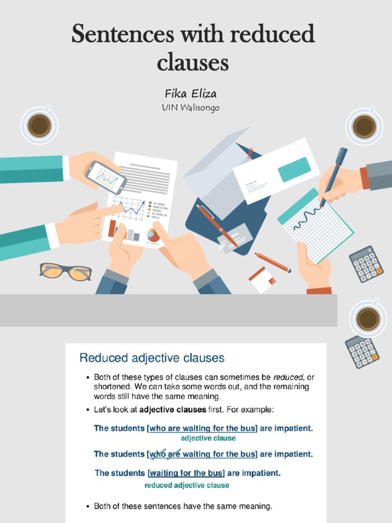 Sentences With Reduced Clauses: Fika Eliza | PDF