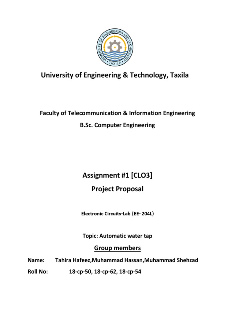 Automatic Water Tap Project | PDF