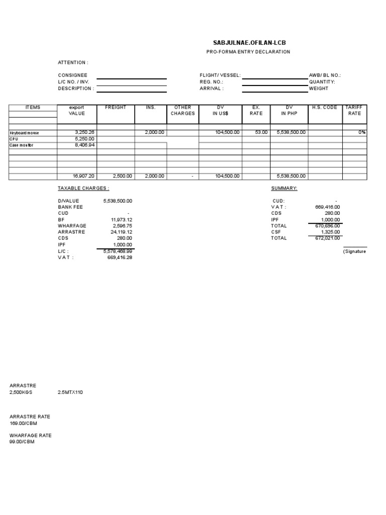ADB PVC Fittings Billing | PDF | Business | Economies