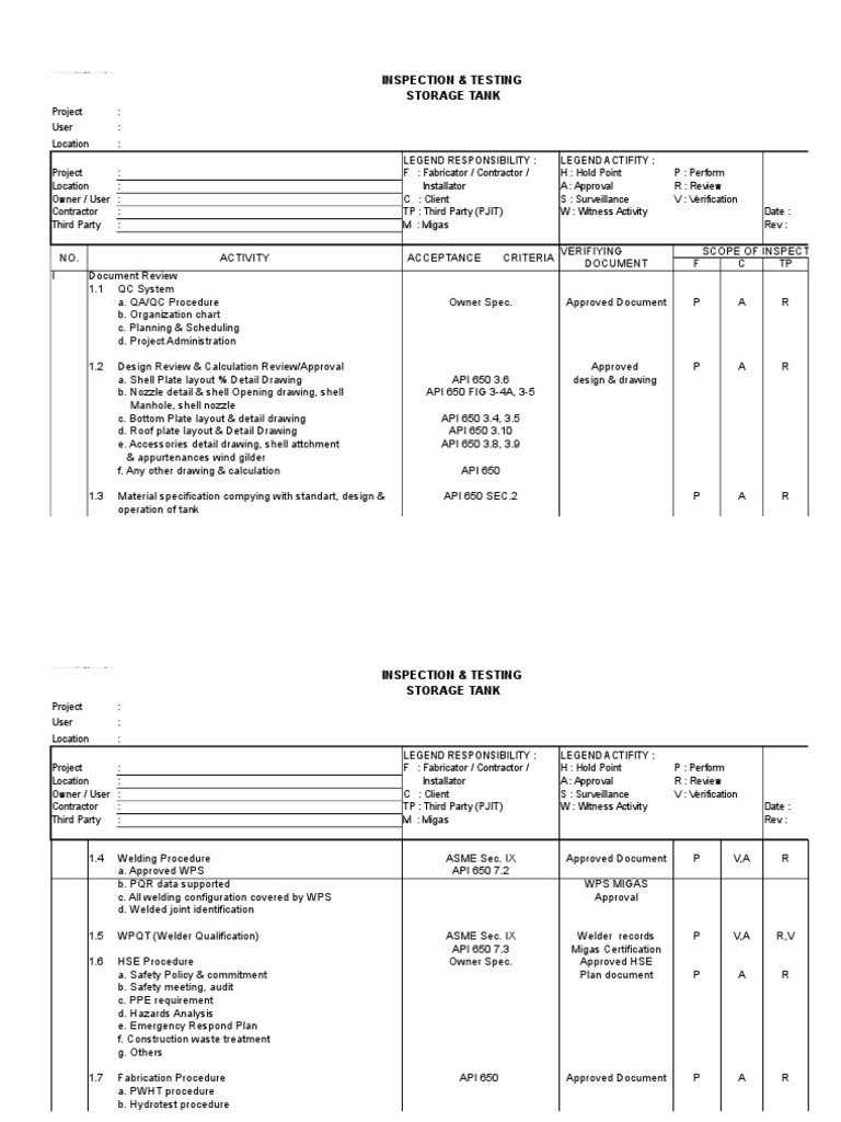 Itp (Inspection Test Plan) Rudi e | Electrical Wiring | Specification ...