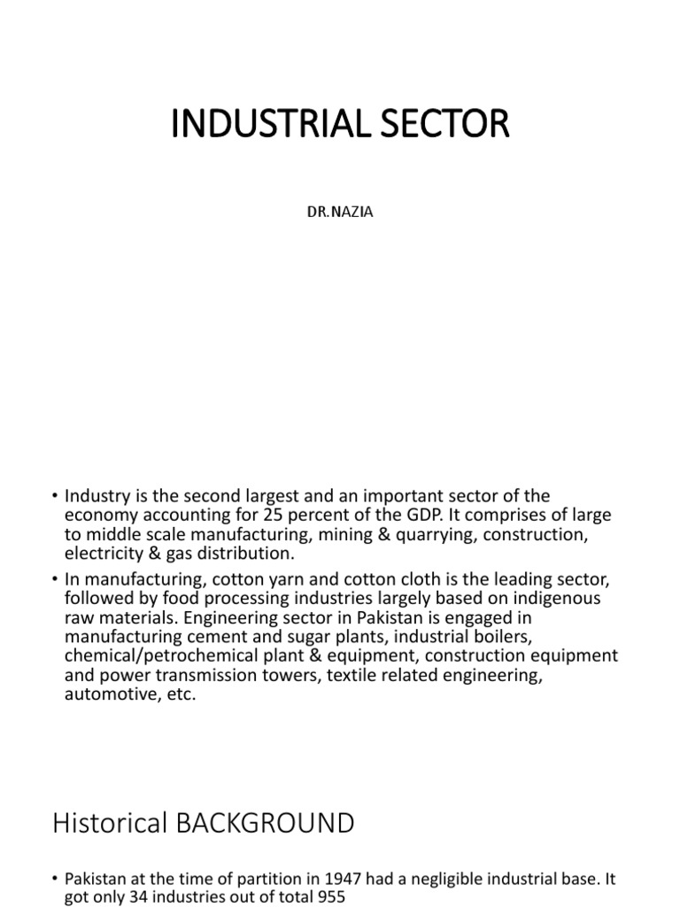Industrial Sector | PDF | Infrastructure | Economic Growth