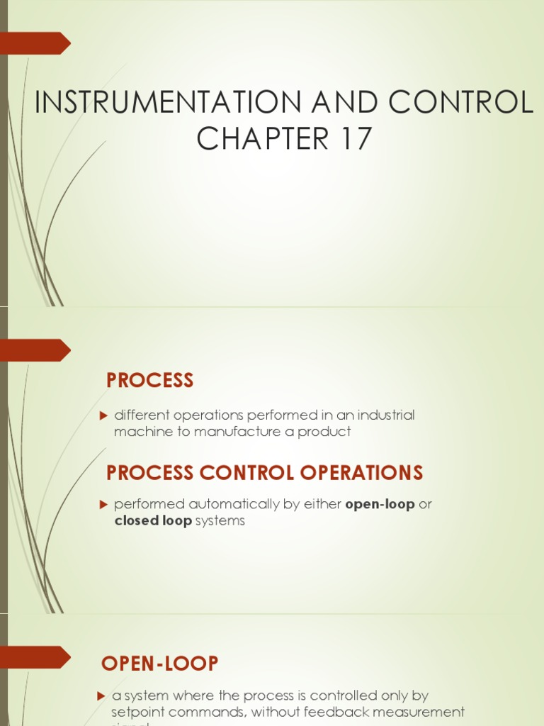 Instrumentation and Control | PDF | Control Theory | Feedback