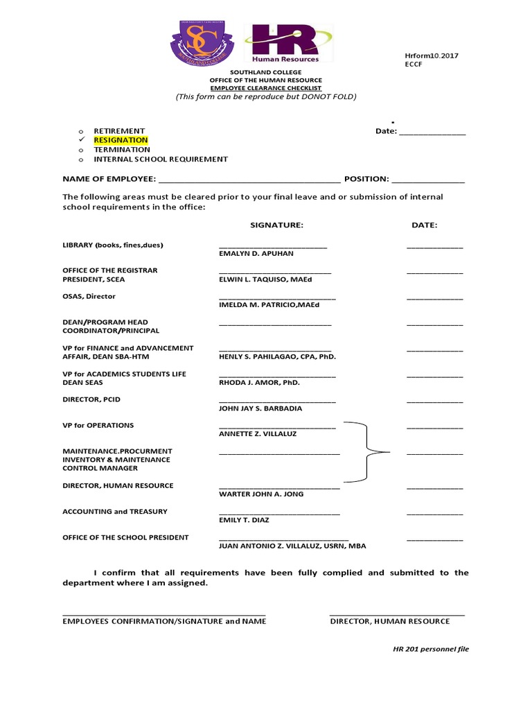 Name of Employee: - Position | PDF | Business