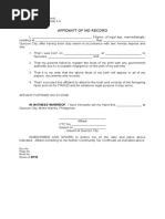 Sworn Statement For Loose Leaf PTU | PDF