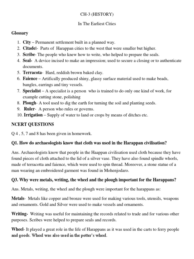 CH - 3 History | PDF | Plough | Jewellery