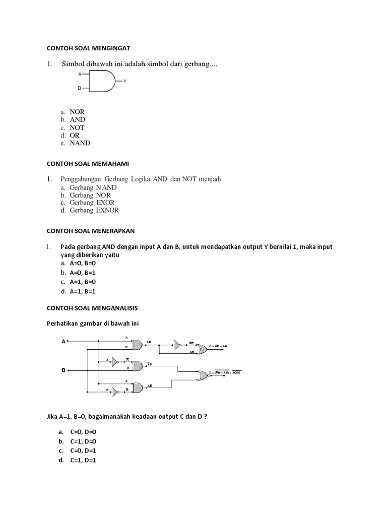 Contoh Soal Mengingat | PDF