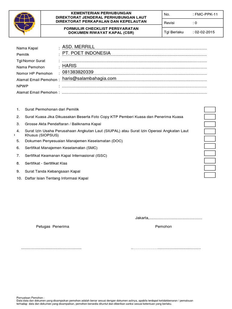 Formulir CSR | PDF | Bisnis