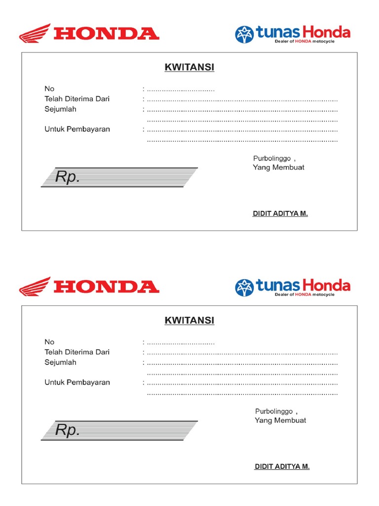 Kwitansi HONDA (6)