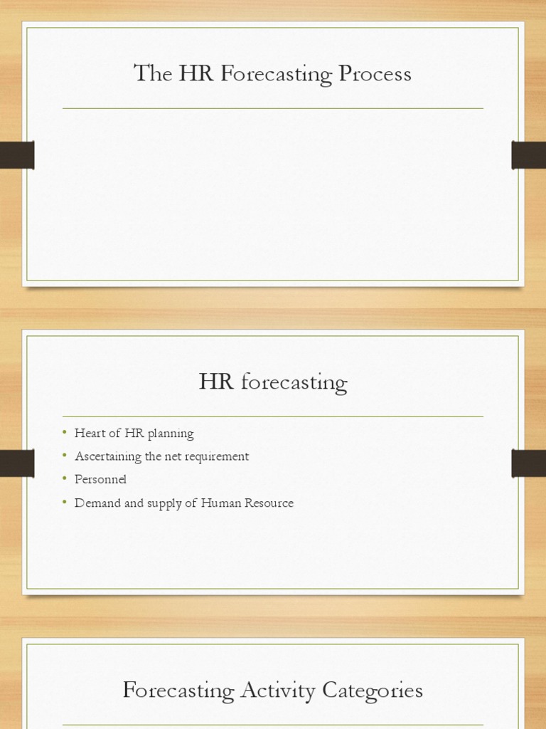 HR Forecasting Process | PDF