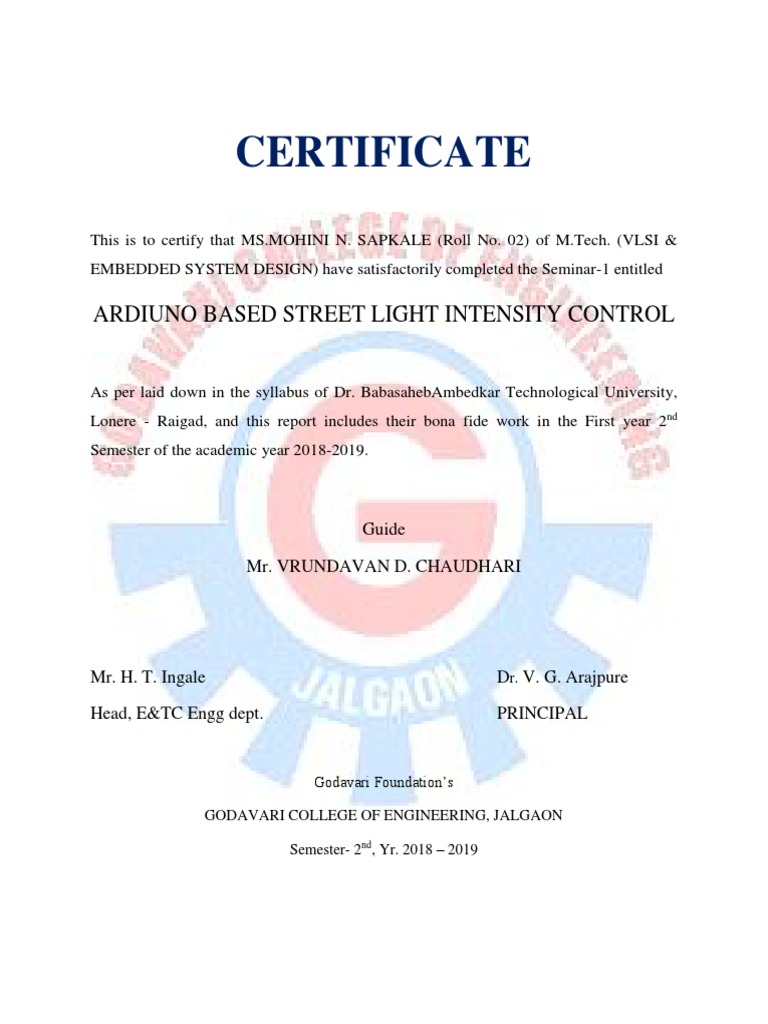 Second Page Seminar 1 Certificate VDC | PDF | Computers | Technology ...