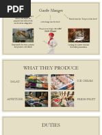 Understanding Garde Manger Roles | PDF | Garde Manger | Chef