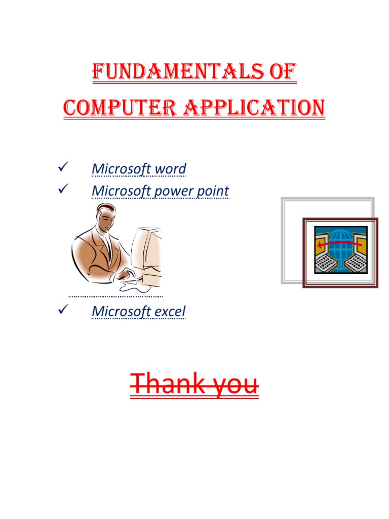 Fundamentals of Computer Application: Thank You | PDF | Computers