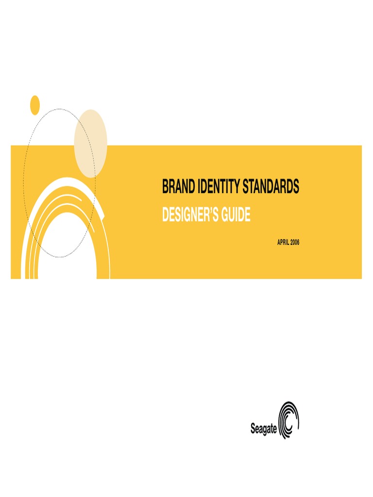 Seagate Brand Guideline | PDF | Typefaces | Arial