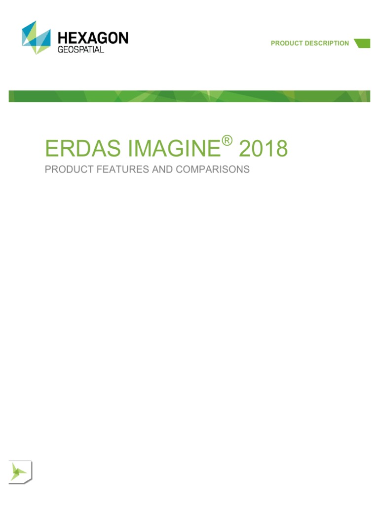Erdas Imagine 2018: Product Features and Comparisons | PDF | Geographic ...