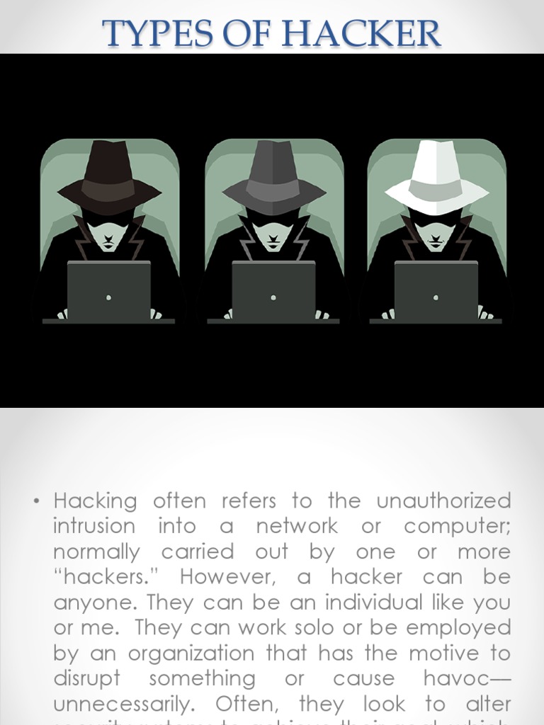 Types of Hacker | PDF | White Hat (Computer Security) | Security Hacker