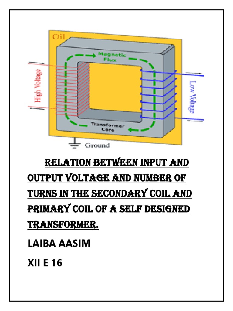 Relation Between Input and Output Voltage and Number of Turns in The Secondary Coil and Primary ...