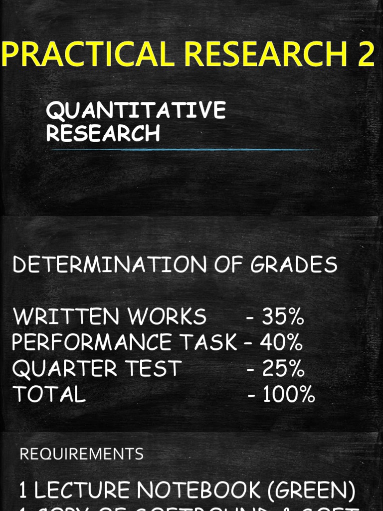Quantitative Research | PDF | Quantitative Research | Experiment