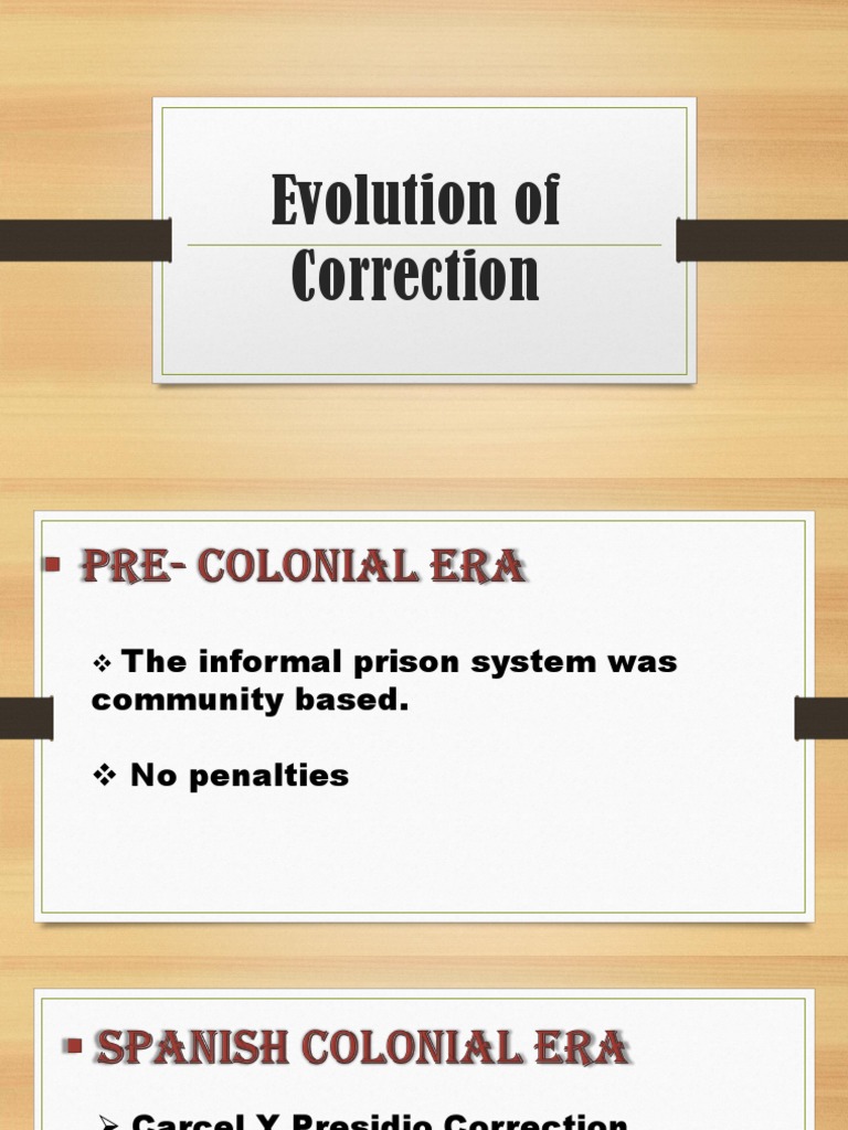 Evolution of Correction | PDF