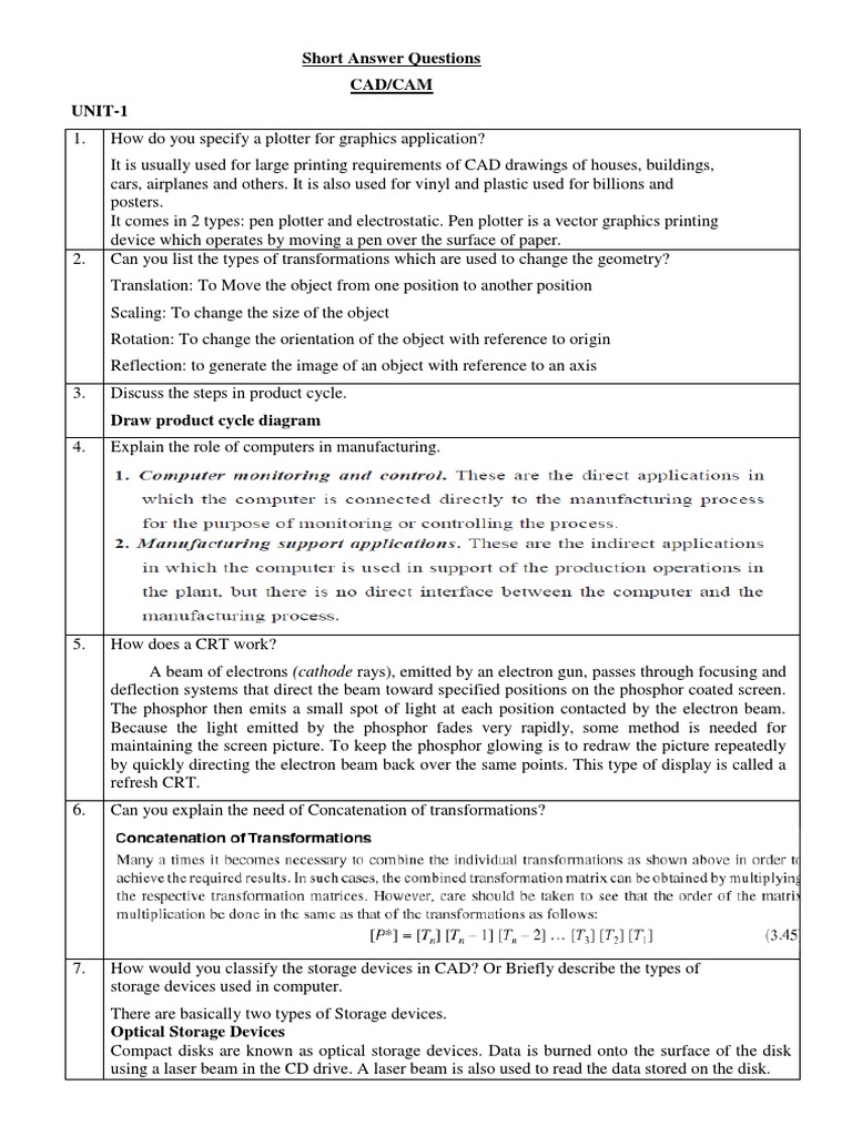 Short Answer Questions | PDF | Numerical Control | Computer Program