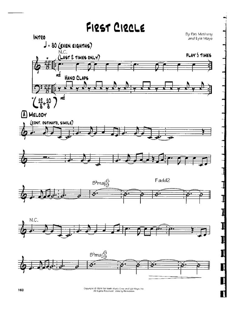 First Circle - Sheet Music PDF | PDF
