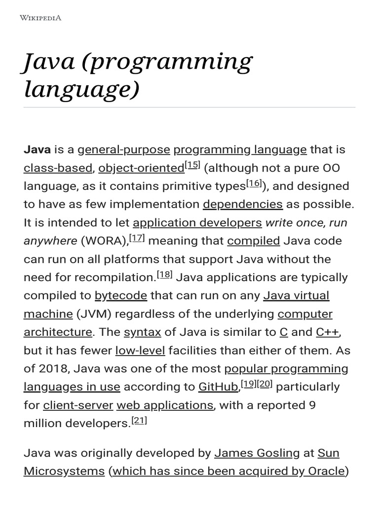 Java Is A General-Purpose Programming Language That Is | PDF | Java ... Java Is A General-Purpose Programming Language That Is | PDF | Java ...