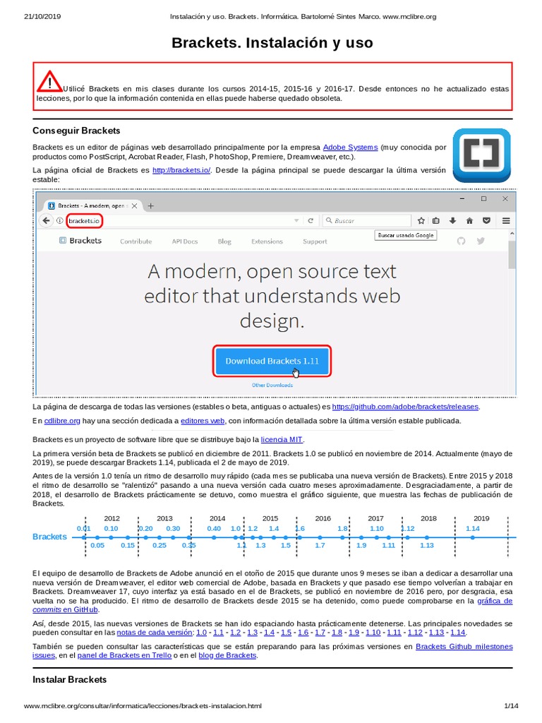 Brackets HTML | PDF | Archivo de computadora | Point and Click