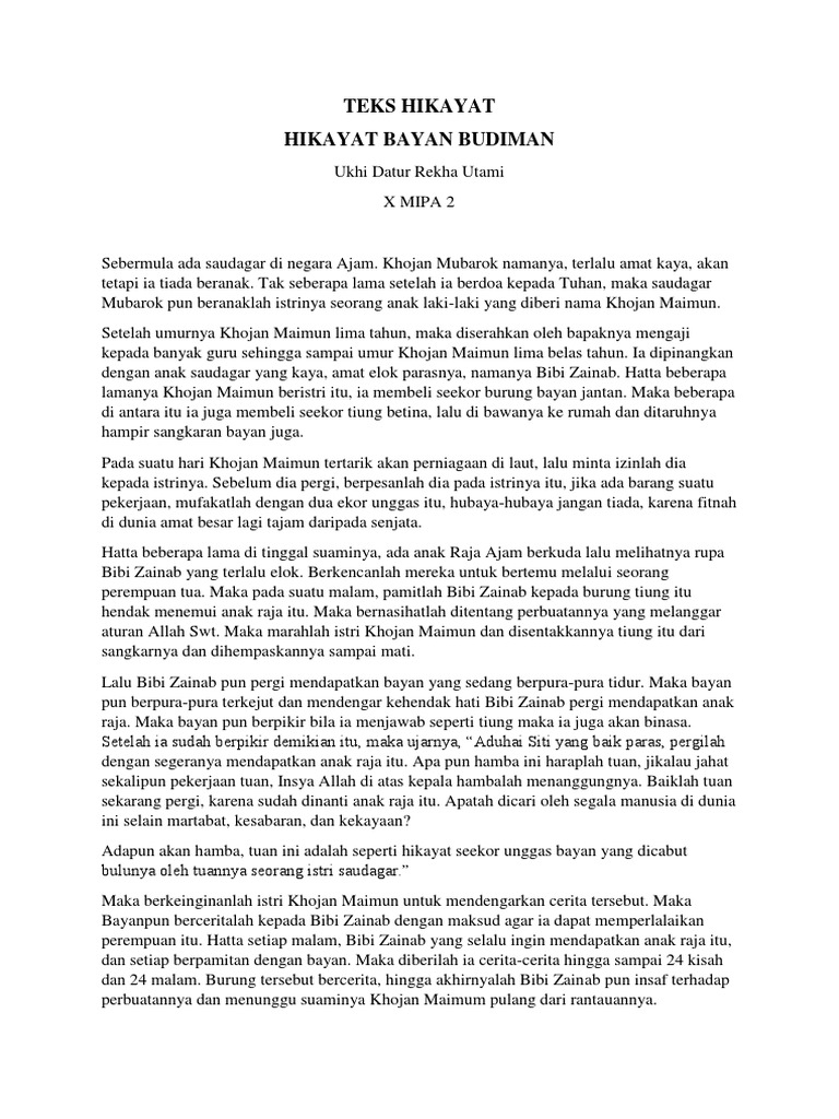 Teks Hikayat | PDF