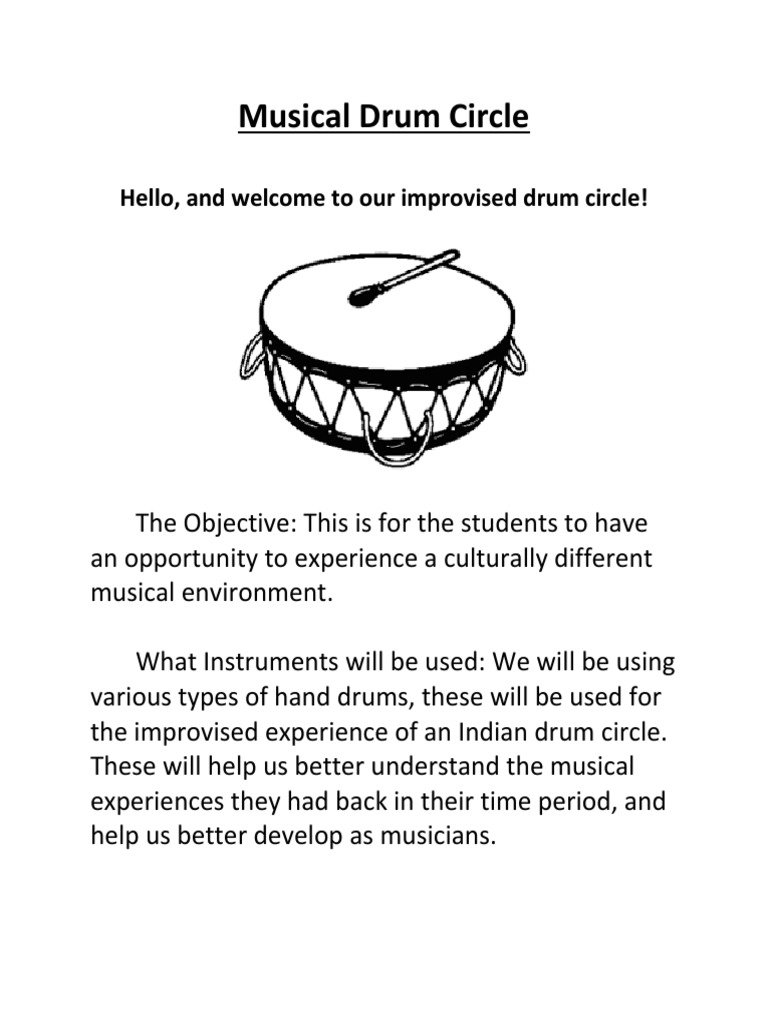 Student Drum Circle Experience | PDF | Art