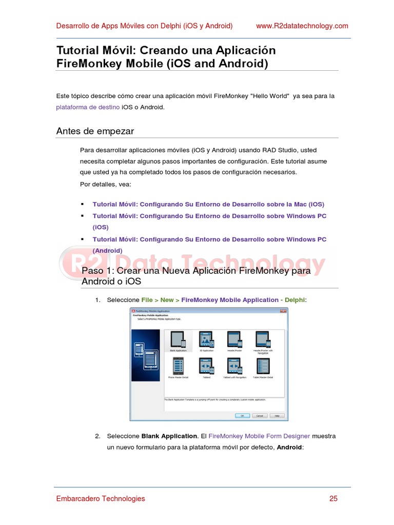 Crear Apps Móviles con Delphi FireMonkey | PDF | Ios | Aplicación movil