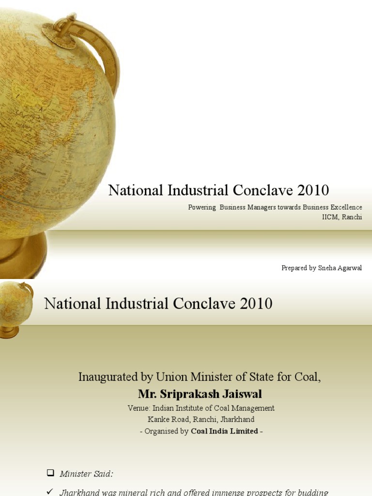 National Industrial Conclave - Sneha | PDF | Economies