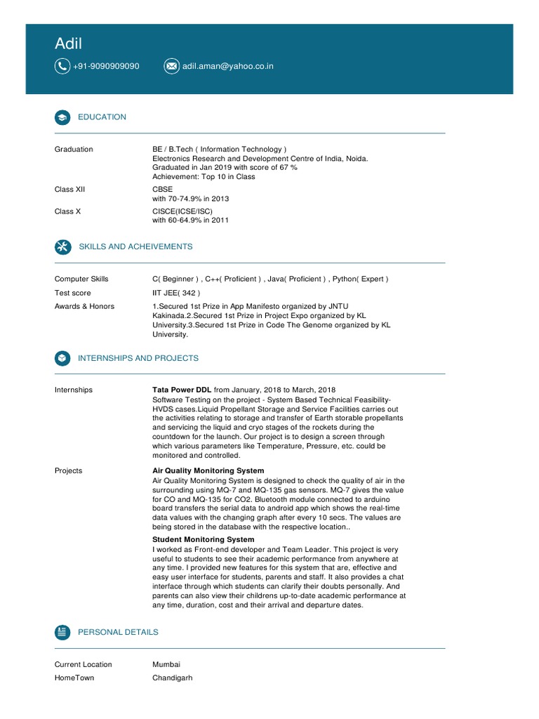 +91-9090909090 Adil - Aman@yahoo - Co.in: Education | PDF | Mobile App ...