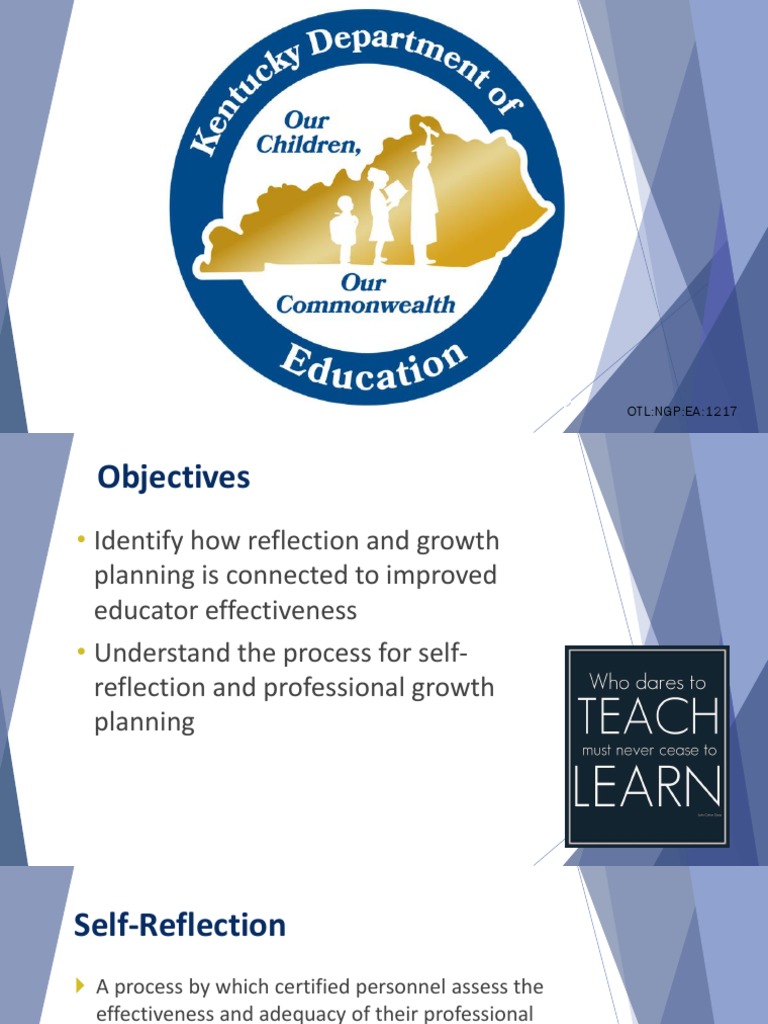 Self Reflection and Professional Growth Planning | Download Free PDF ...