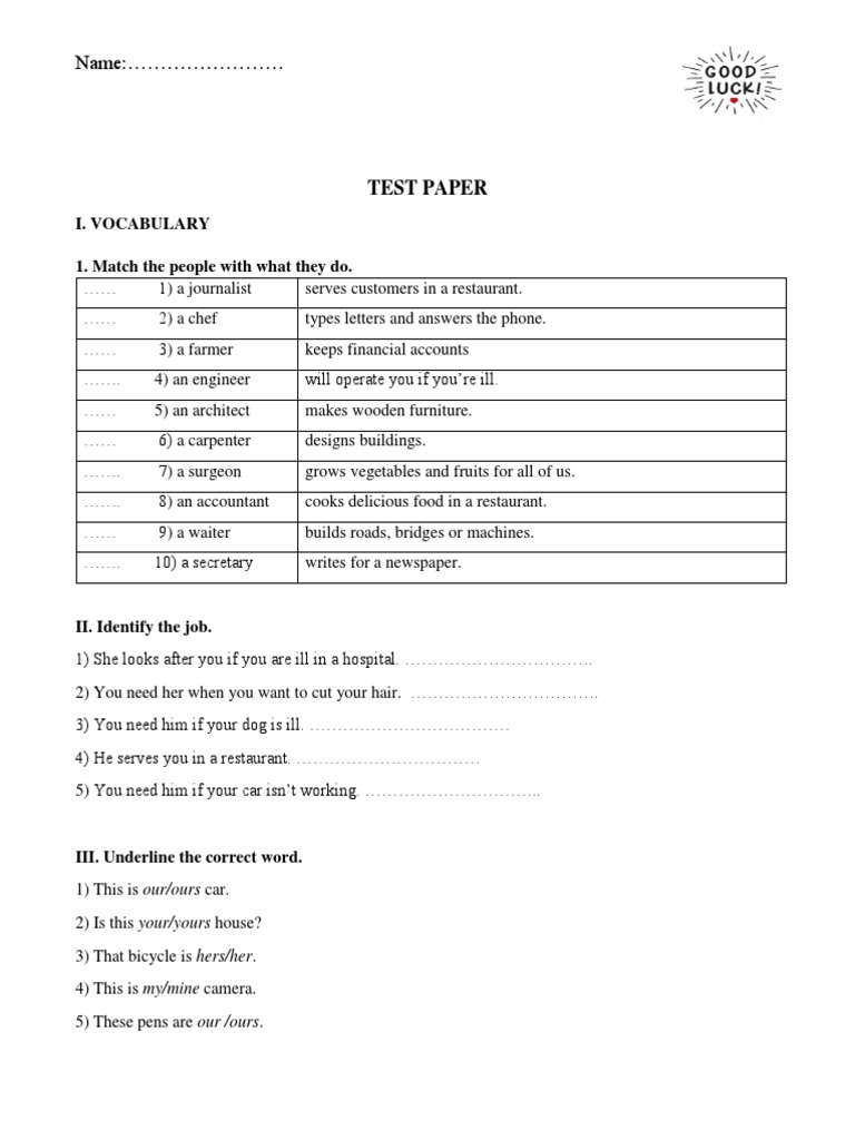 Test Paper | PDF | Home & Garden | Art