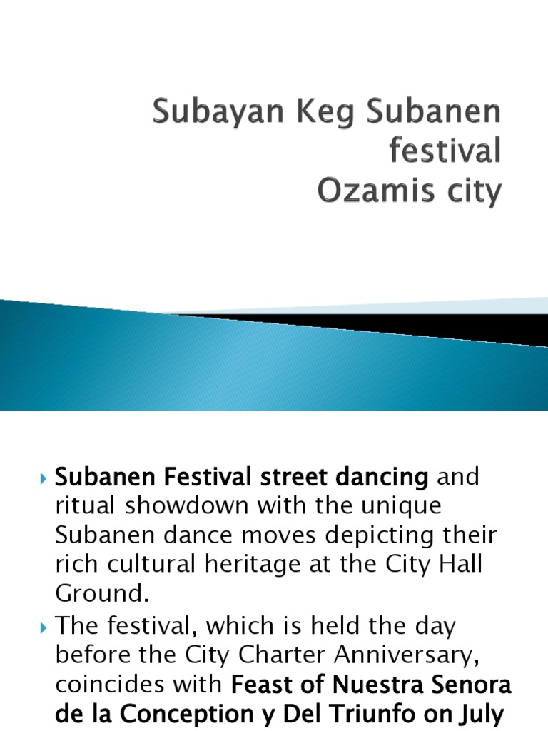 Subayan Keg Subanen Festival | PDF