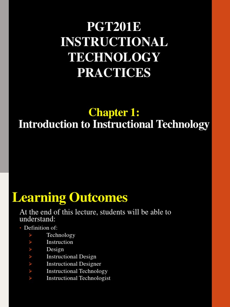 PGT 201 e | PDF | Instructional Design | Educational Technology
